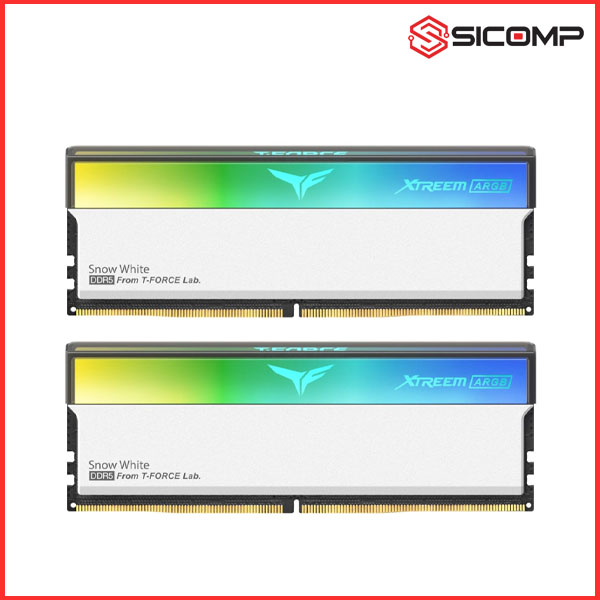 RAM DESKTOP TEAMGROUP T-FORCE XTREEM ARGB 48GB (2x24GB) 8000MHZ DDR5 WHITE