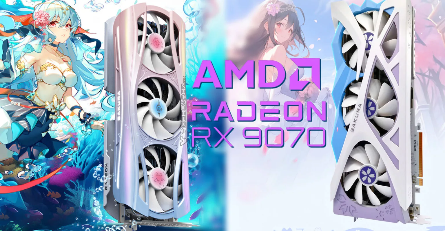 YESTON chính thức ra mắt dòng card đồ họa Radeon RX 9070 XT SAKURA ...