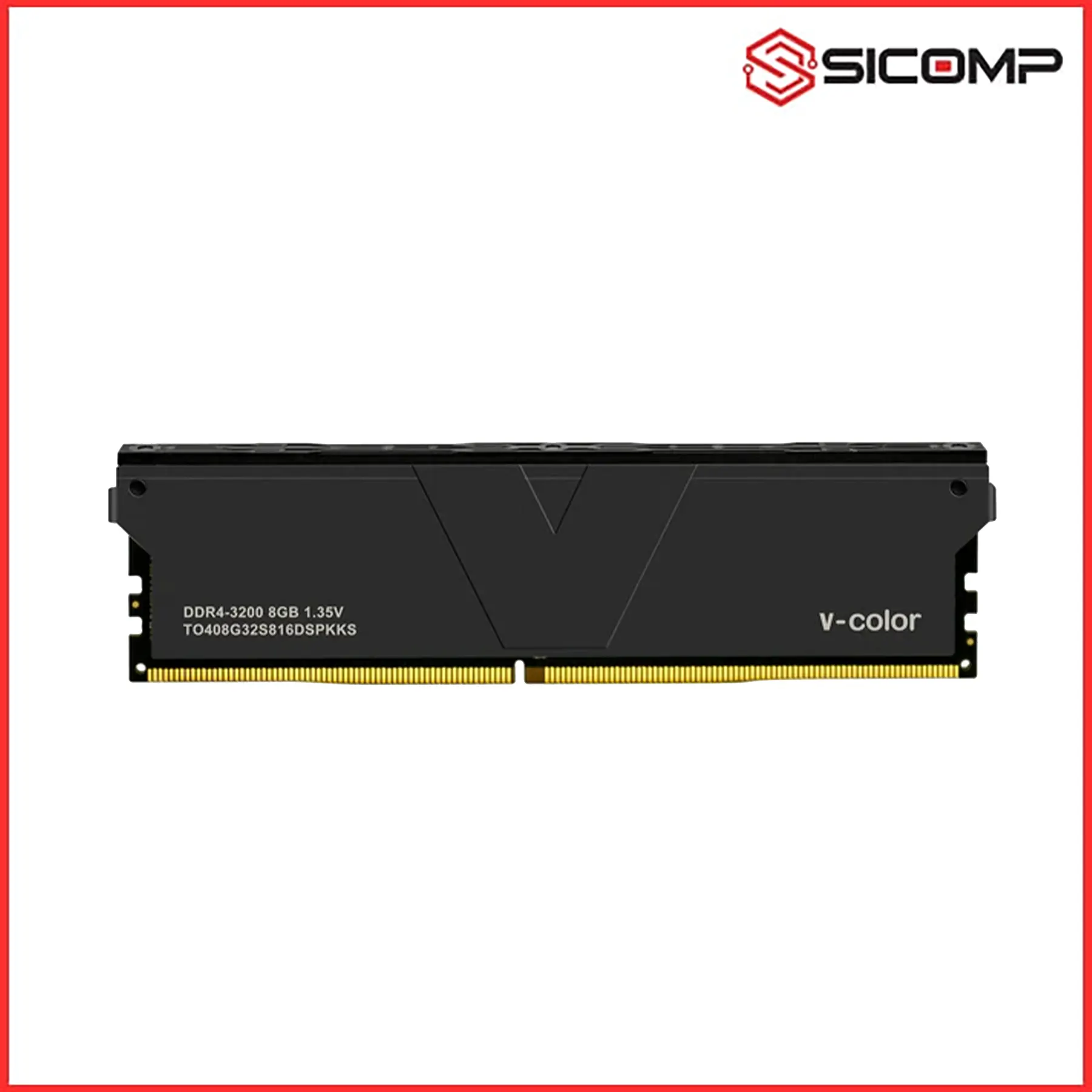 Ram V-Color Skywalker Plus 16GB 3200 RGB Black DDR4
