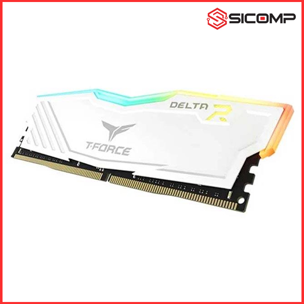 RAM DESKTOP TEAMGROUP DELTA RGB 8GB (1X8GB) DDR4 3200MHZ - trắng